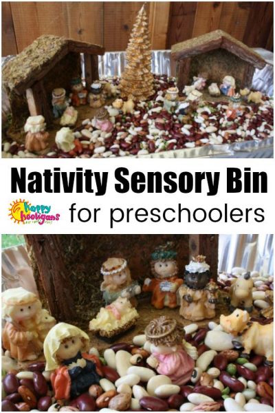 Nativity Sensory Bin - Happy Hooligans