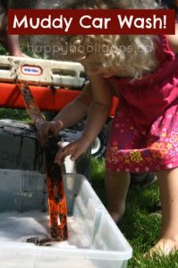 Mud Activity for Preschoolers - Fantastic Muddy Car Wash Fun