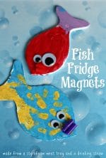 Fish Fridge Magnet Craft for Toddlers and Preschoolers - Happy Hooligans