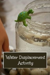 Water Displacement Activity - Science Experiment for Kids - Happy Hooligans