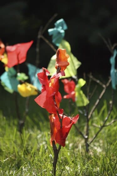 Twig and Tissue Paper Fall Tree Craft - Happy Hooligans