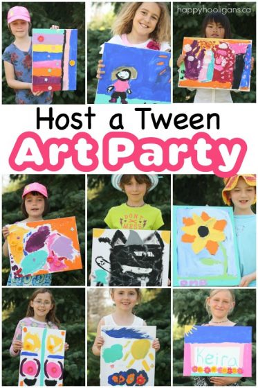 Tween Art Party Ideas - Happy Hooligans