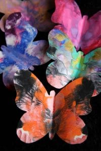 Gorgeous Symmetrical Butterfly Craft for Kids with Printable