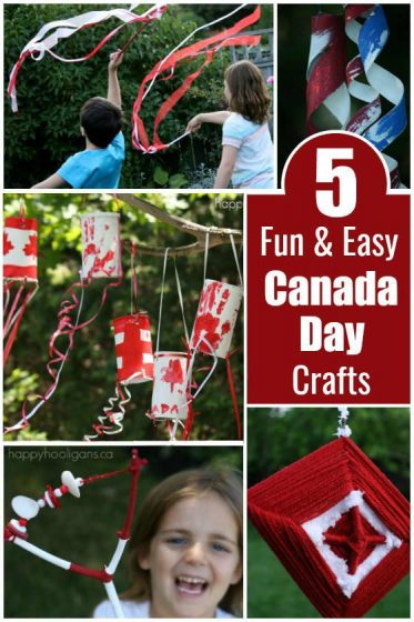 5 Fun and Easy Canada Day Crafts for Kids - Happy Hooligans