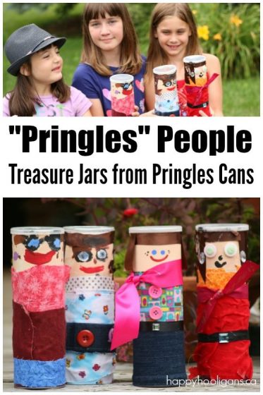Pringles Can People - Treasure Jars for Kids to Make - Happy Hooligans