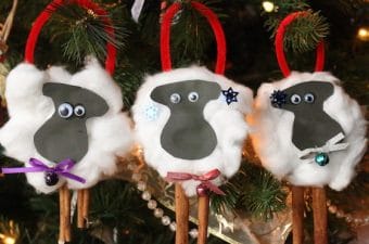 Adorable Sheep Ornament and Craft for Kids - Happy Hooligans