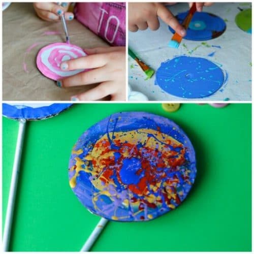 Easy {Gorgeous} Lollipop Ornament for Kids to Make