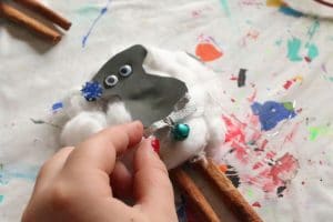 Adorable Sheep Ornament and Craft for Kids - Happy Hooligans