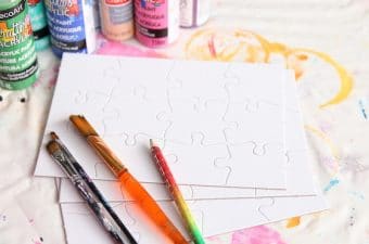 Homemade Jigsaw Puzzles - Art For Kids - HappyHooligans