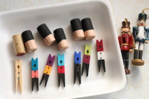 Cork and Clothespin Nutcracker Ornament - Happy Hooligans